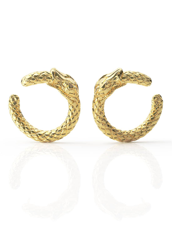 Ouroboros Hoop Earrings – Bold & Symbolic | Pola Jewellery
